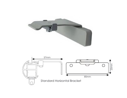 Metal Elegance SQUARE - Plain Gliders - 1.5m